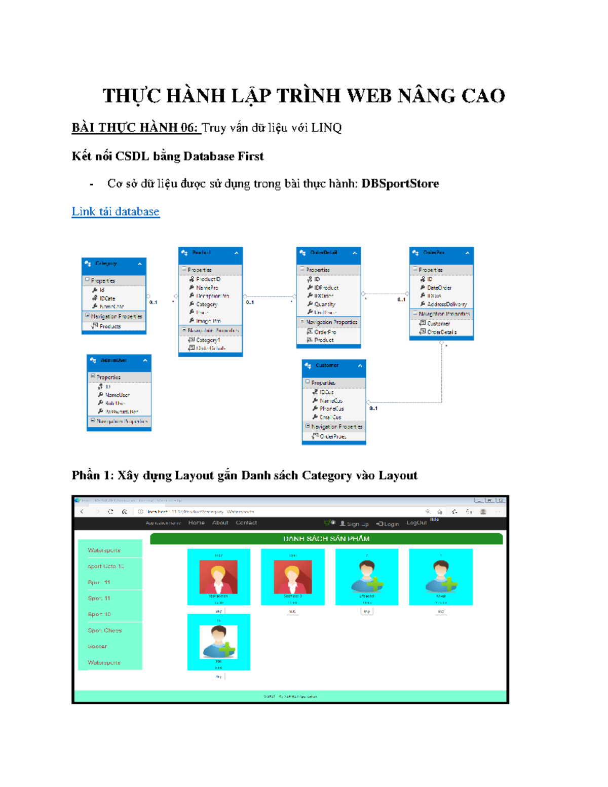 Web NC Lab09: LINQ Data Query and User Layout Integration - Studocu