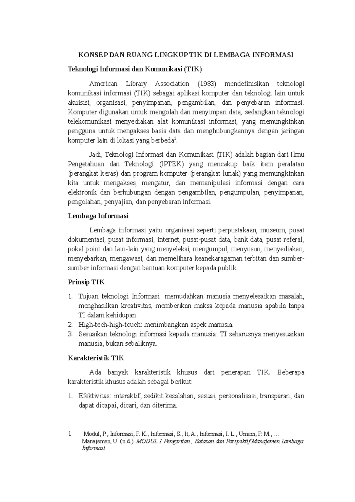 Konsep dan Ruang Lingkup TIK di Lembaga Informasi: Panduan Lengkap ...