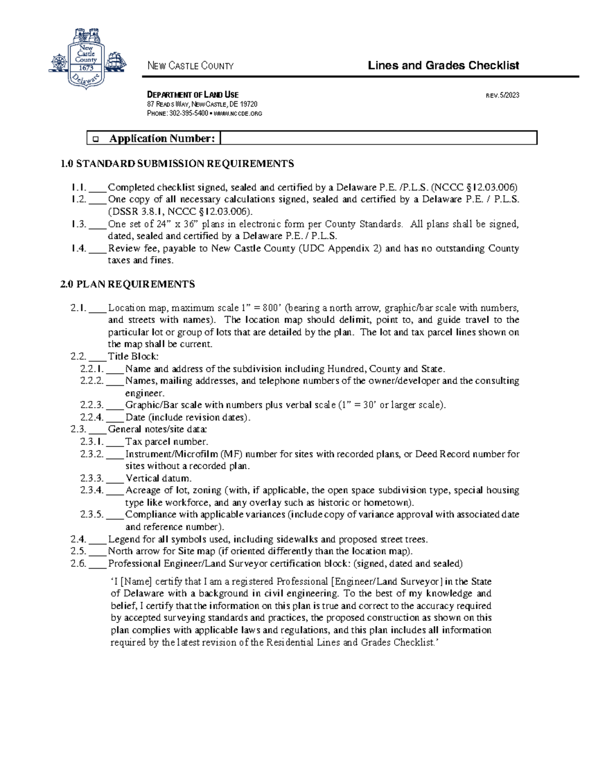 Residential Lines and Grades checklist 05312023 202305311056118686 ...