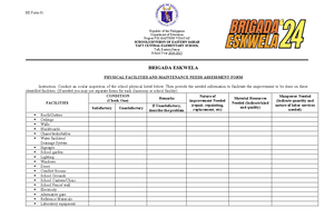 BE-Form-6 - Brigada Eskwela Forms - BE Form 06 Republic of the ...