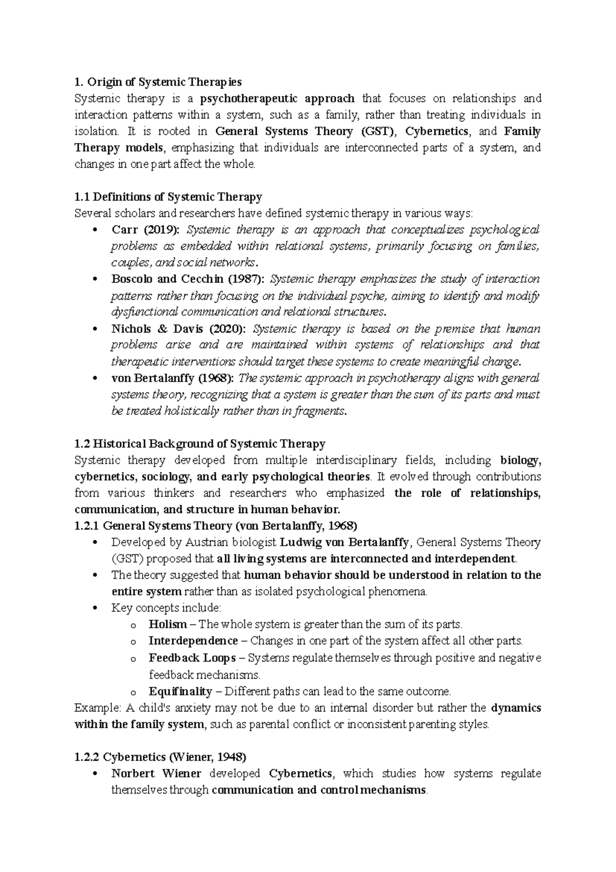Systemic Therapies - Comprehensive Overview and Key Concepts - Studocu