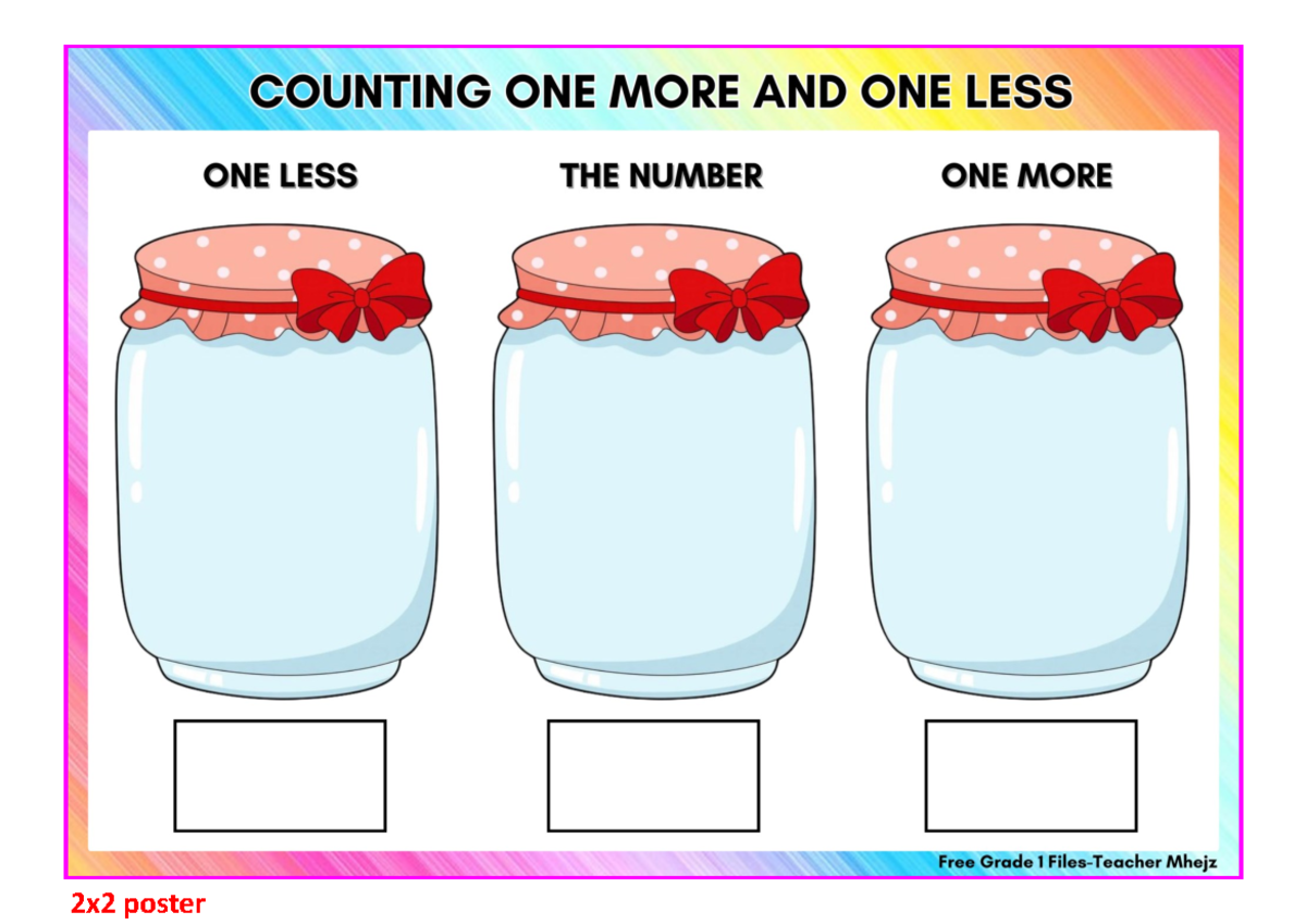 Counting ONE LESS AND ONE MORE Teacher Mhejz Bacani - Education ...