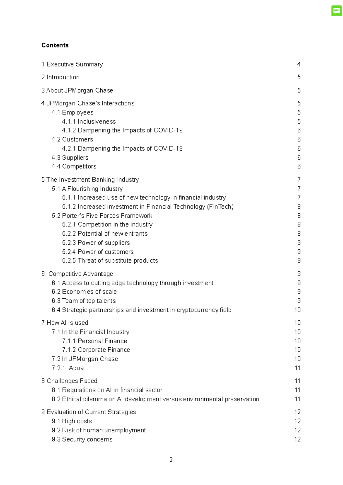 JPM499 Case Study: AI Integration at JPMorgan Chase in Finance - Studocu
