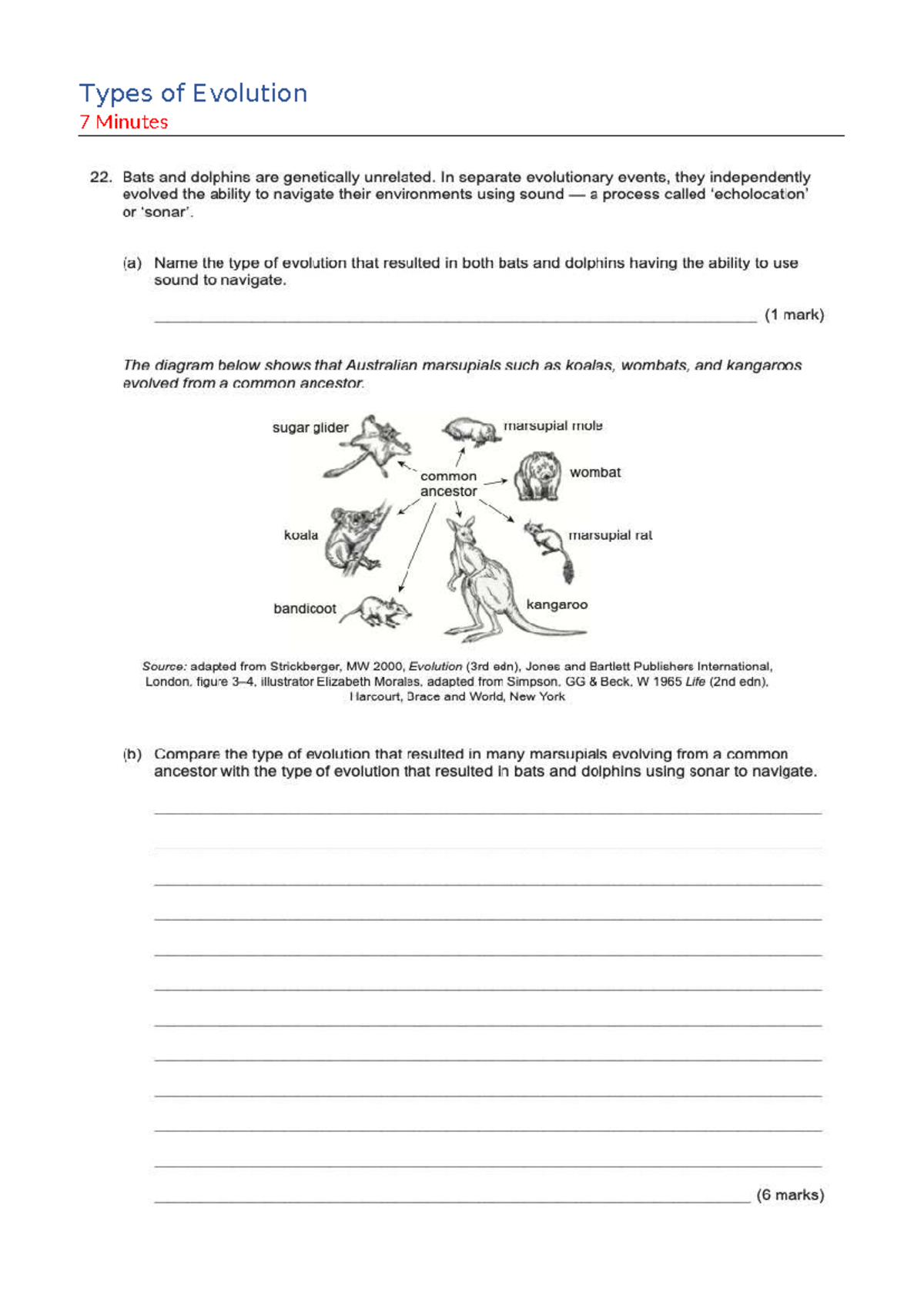 Types of Evolution: Convergent vs. Divergent Evolution Analysis - Studocu
