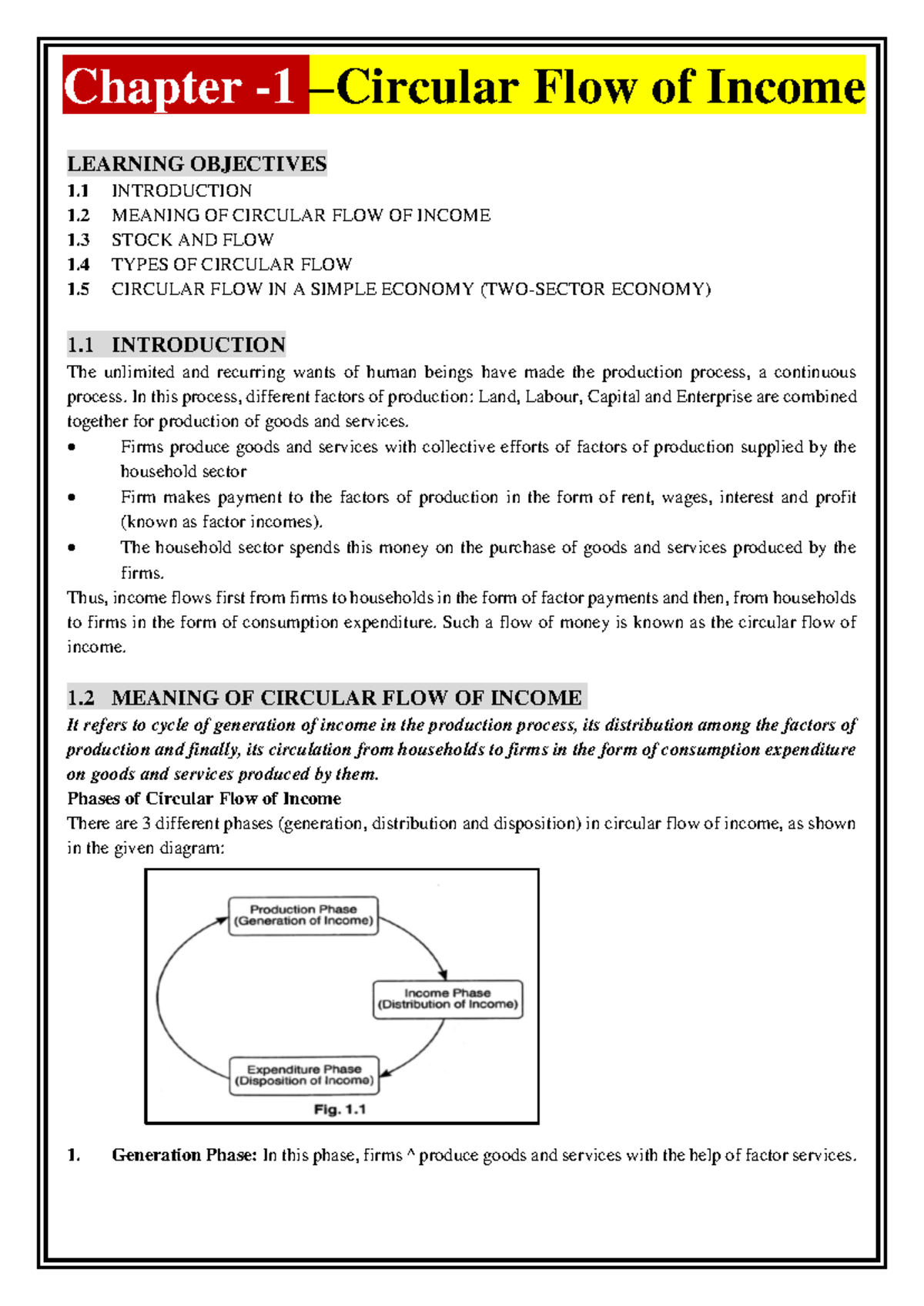 Chapter 2: Circular Flow of Income in Macroeconomics - Studocu