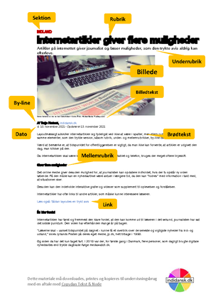 Artikel layout - Indidansk - Kan du spotte fejlen Kan du spotte hvilket ...