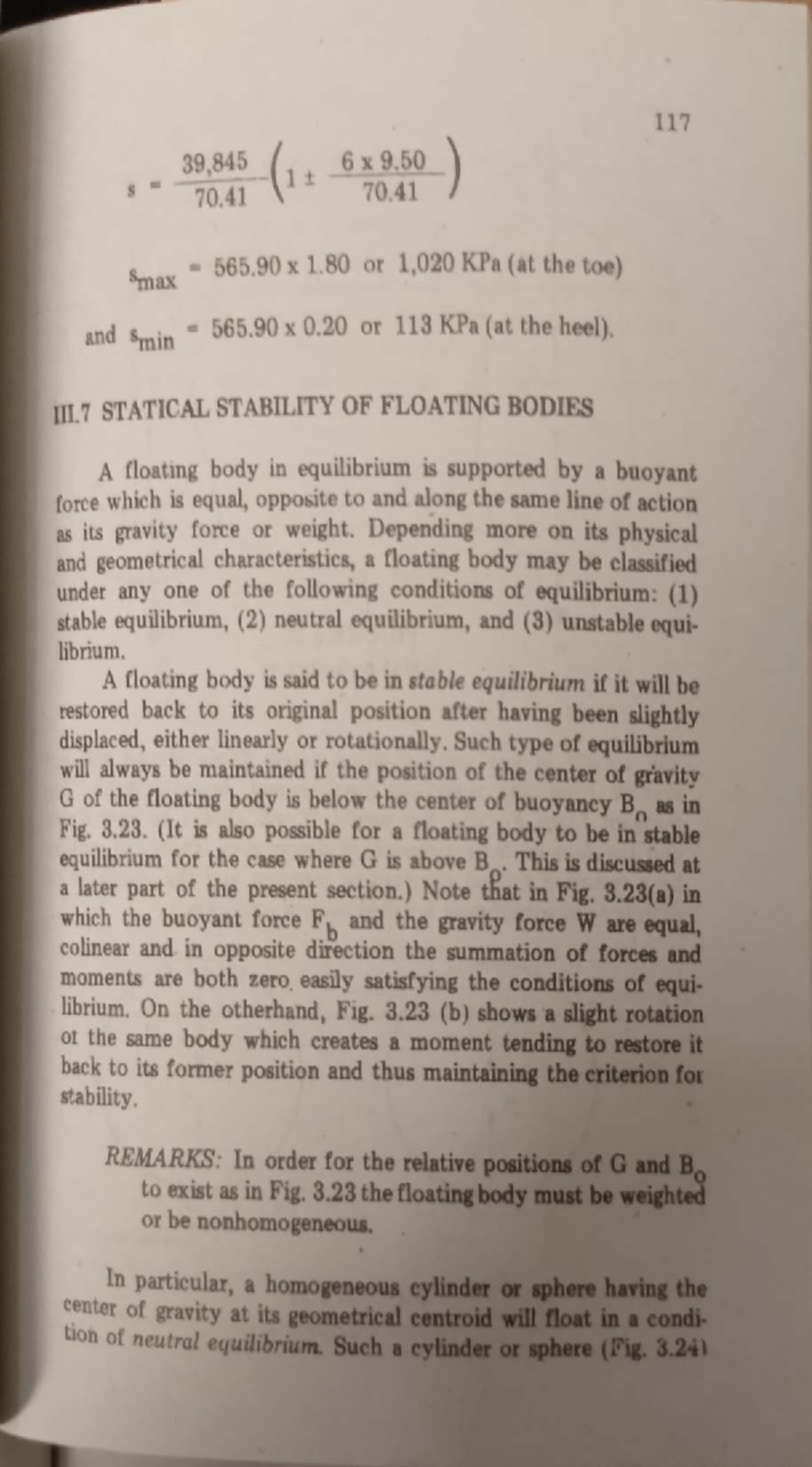 Statical Stability of Floating Bodies - Dela Fuente Chapter 4 (117 S ...