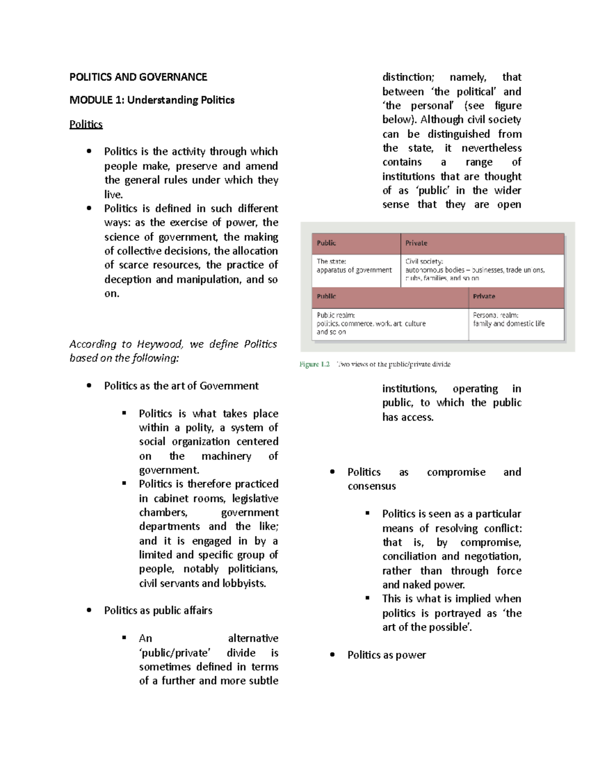 Politics and Governance: An Introductory Guide for POLS101 Students ...