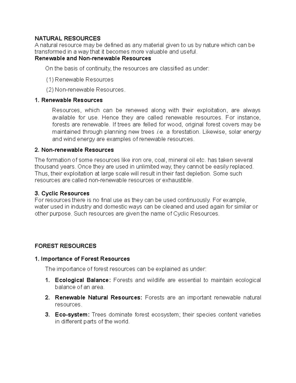 Natural Resources & Forestry in Environmental Science and Engineering ...