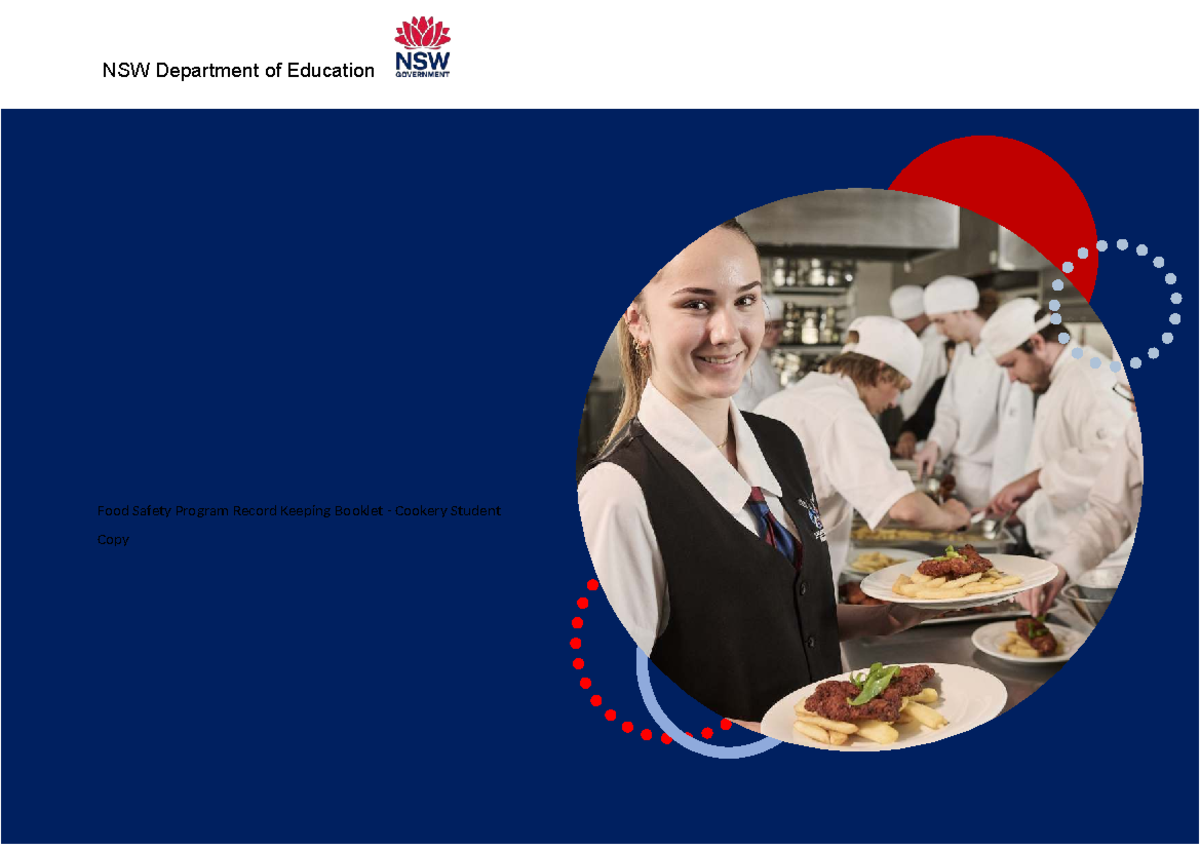 NSW Food Safety Program Record Keeping Booklet for Cookery Students ...