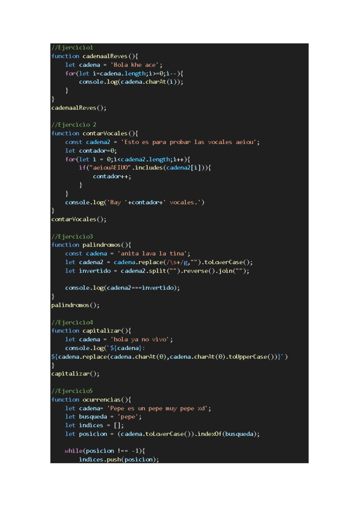 Tarea 20: Ejercicios de Desarrollo en JavaScript - Studocu