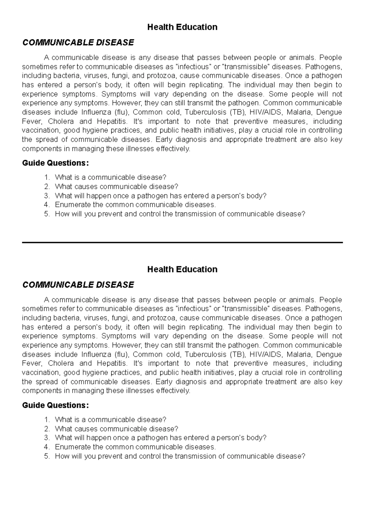 Understanding Non-Communicable Diseases (NCDs): A Comprehensive Guide ...