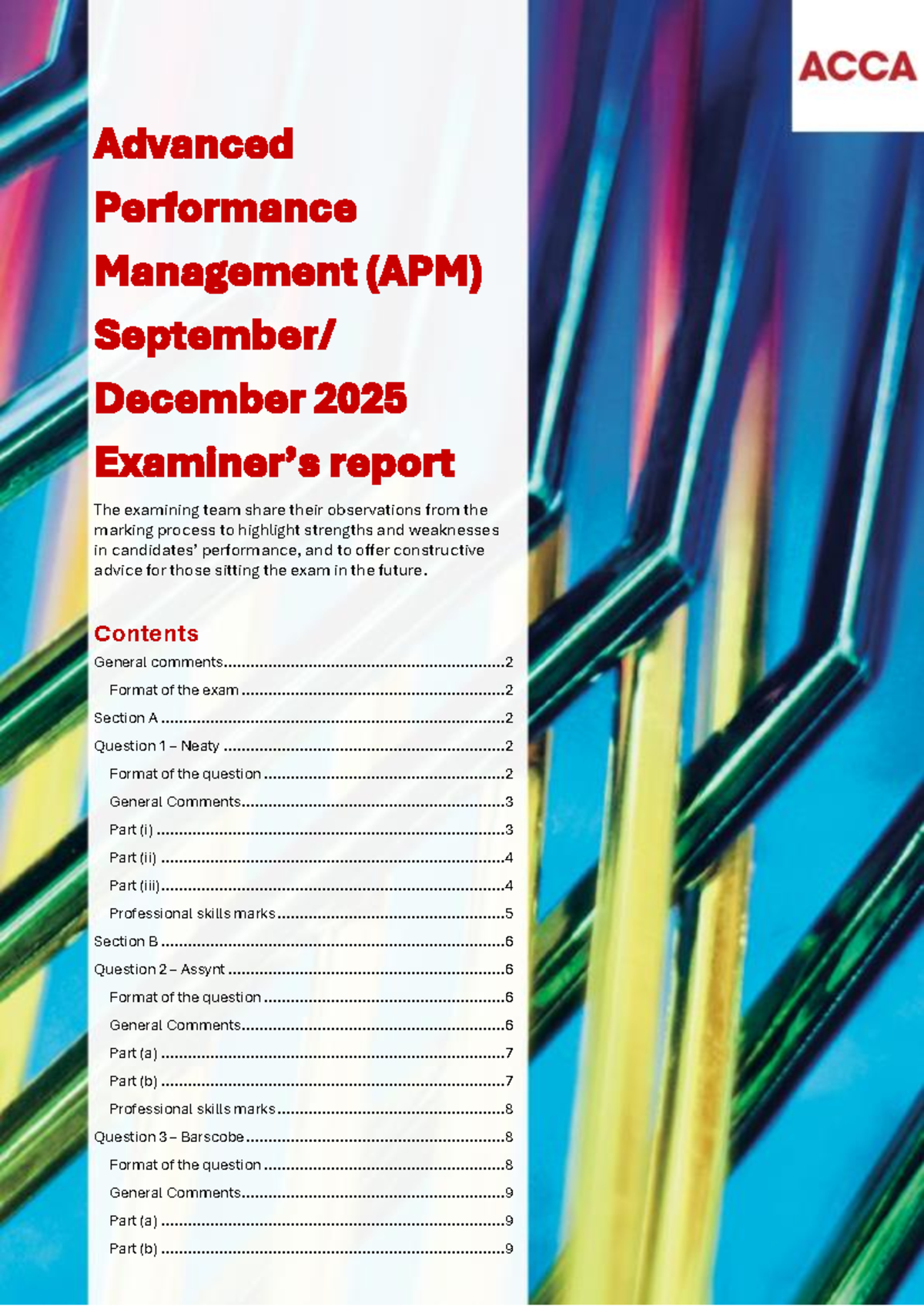 APM 2025 Examiners Report: Insights & Guidance for Future Candidates ...