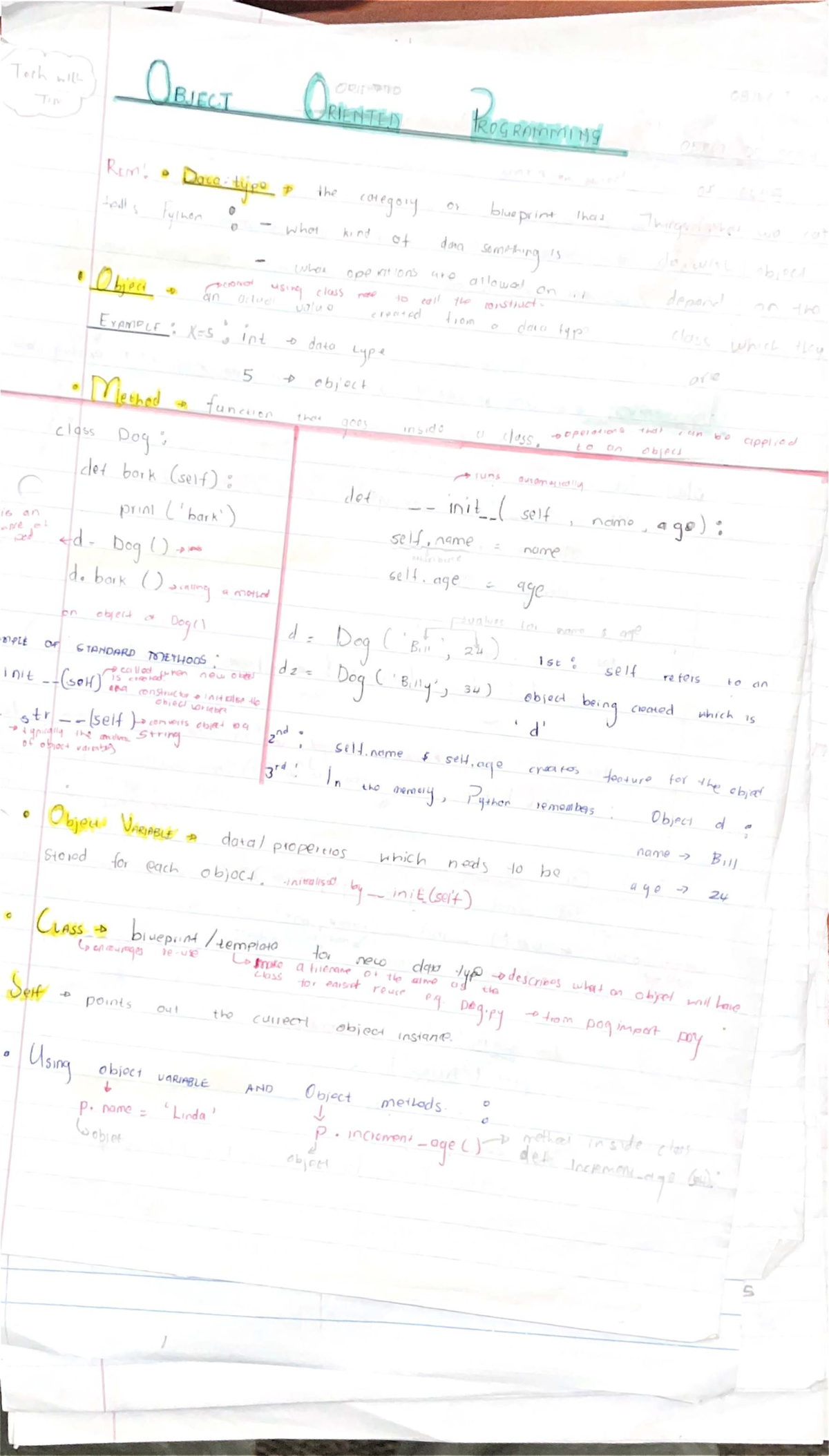 Object Orientation - CS101 Lecture Notes - Studocu