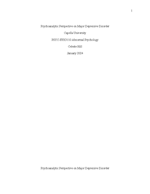 Abnormal Psych Paper Billy Milligan - Case Study of Dissociative ...