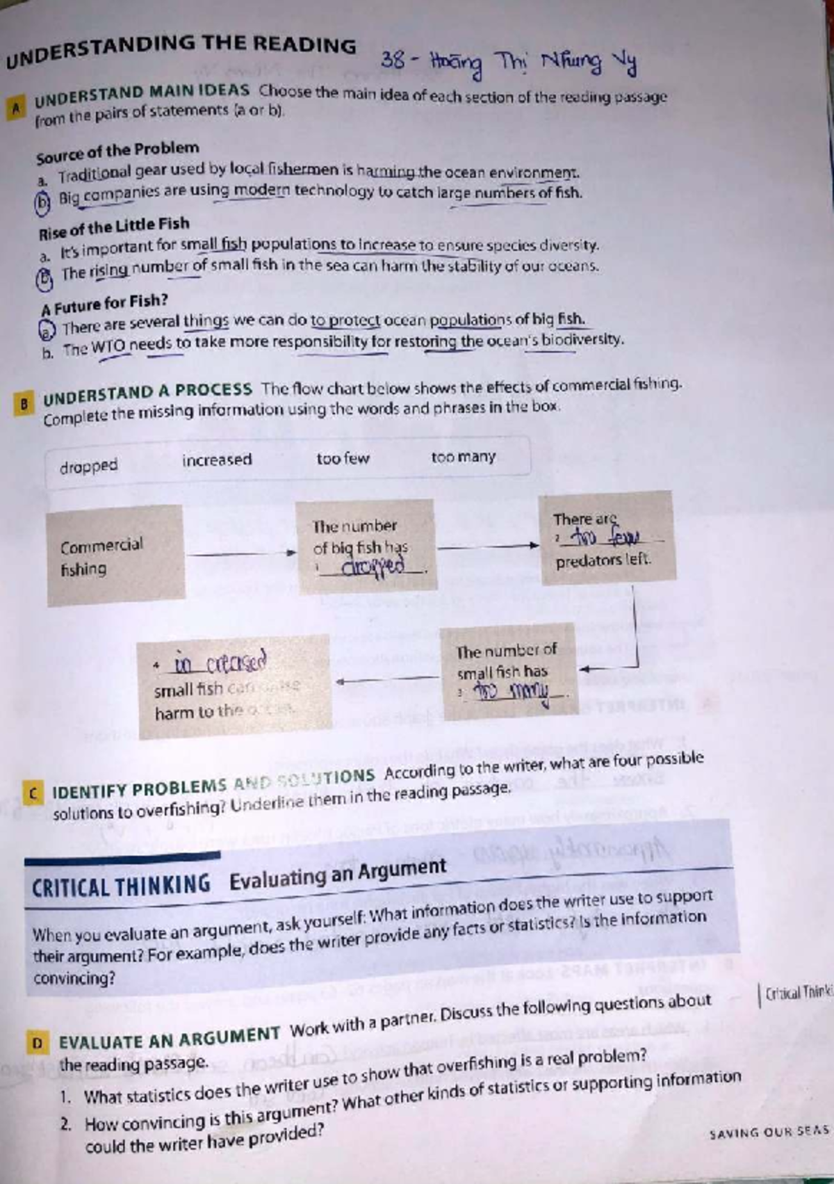 A,B67 - Understanding Main Ideas and Evaluating Arguments on ...