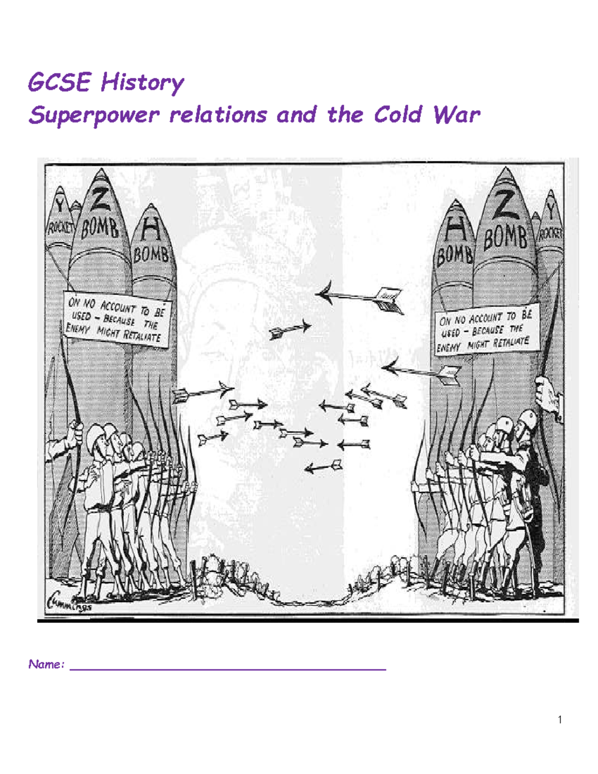 GCSE History: Cold War Revision Notes and Key Topics - Studocu