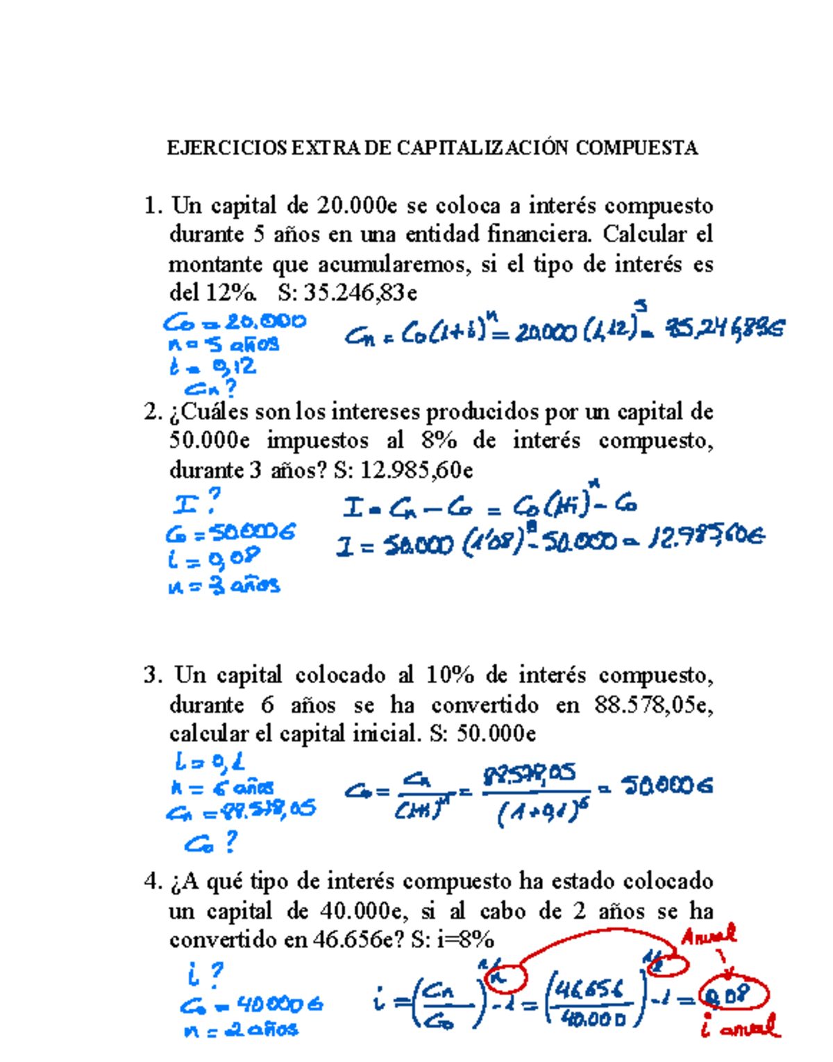 Ejercicios De Capitalizacion Y Puntuacion