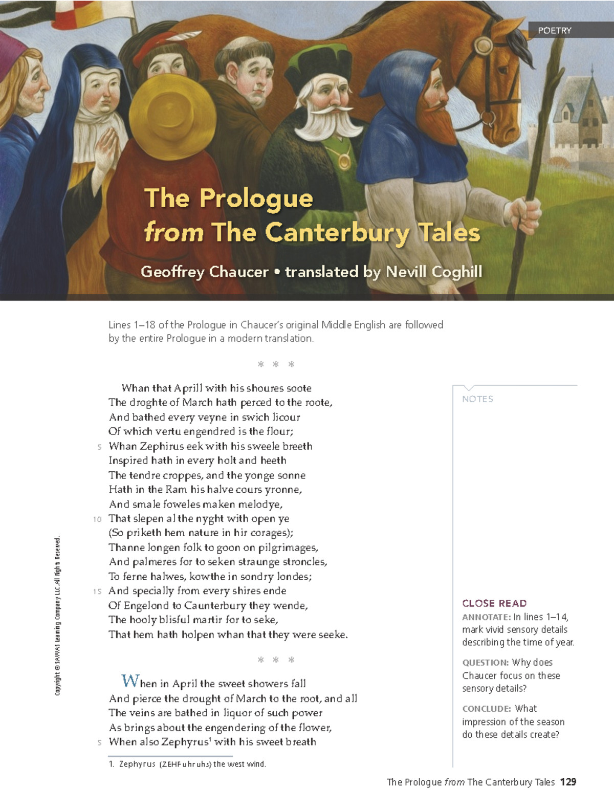 POETRY: The Prologue of The Canterbury Tales (Chaucer) - Modern ...