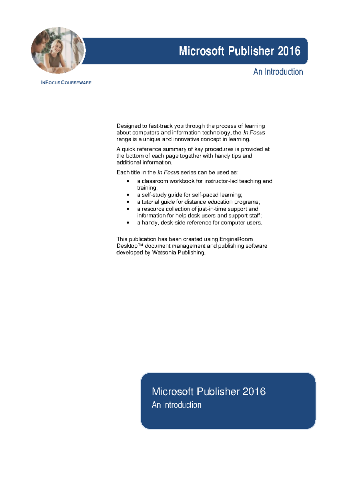 Microsoft Publisher 2016: Important Notes & Key Concepts - Studocu