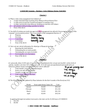 About Midterm Exam - FORMAT, CONTENT, TIME AND LOCATION OF THE MIDTERM ...