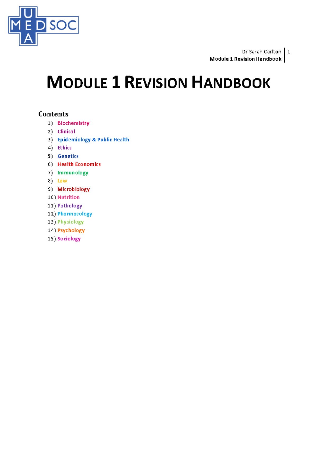 Module 1 Revision Handbook - Module 1 Revision Handbook MODULE 1 ...