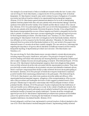 [Solved] A researcher submits a study to the IRB that proposes to evaluate - Research Methods ...