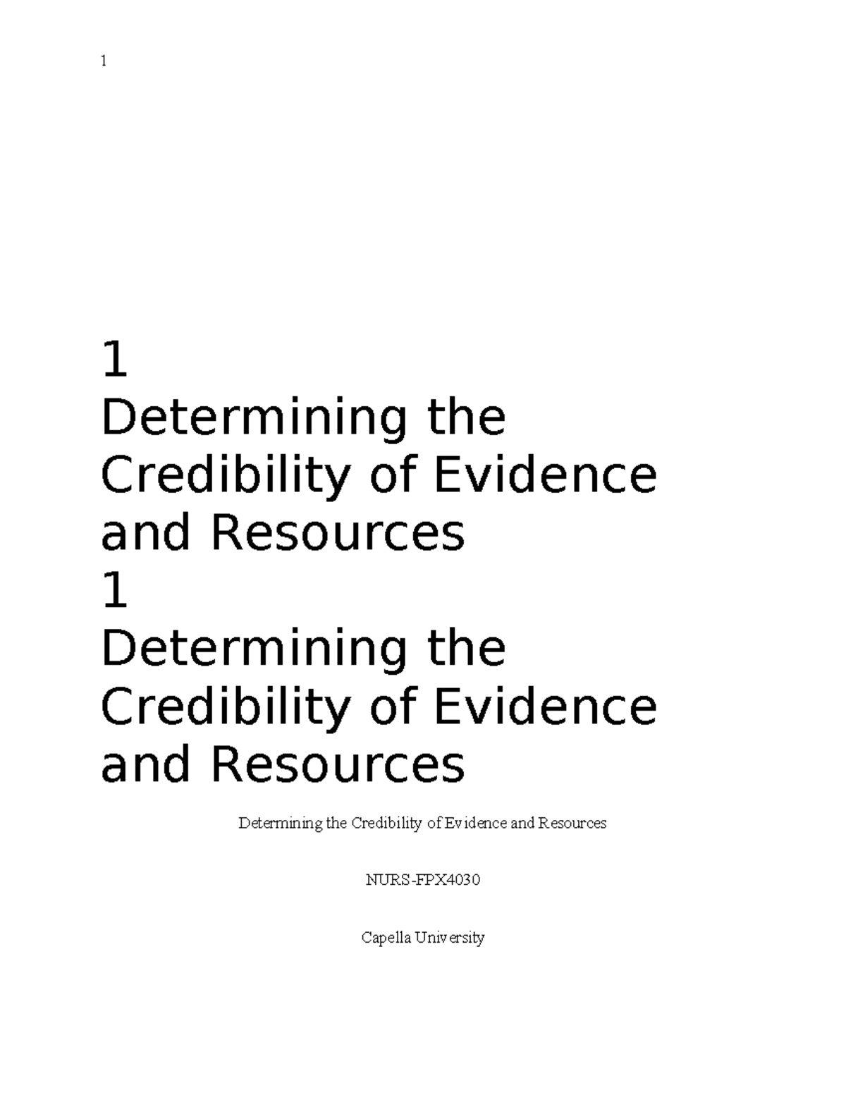 NURS-FPX4030 Assessment 2: Analyzing Evidence Credibility for AMI Care - Studocu