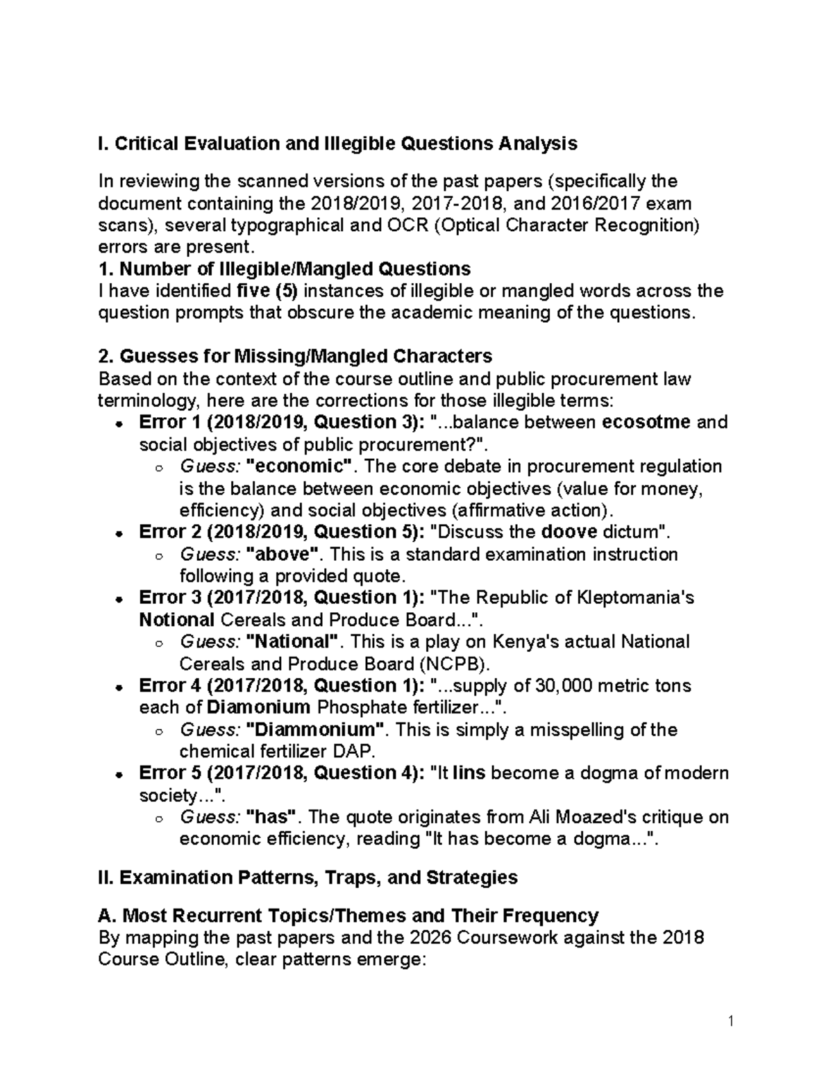 Public Procurement Law GPR 447: Past Papers Analysis & Exam Strategies ...