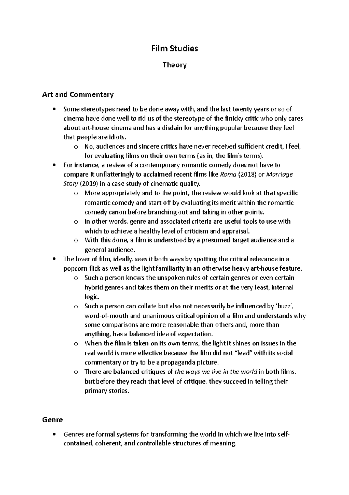 Film Studies Notes: An Analysis of Genre, Themes, and Shirley Adams ...