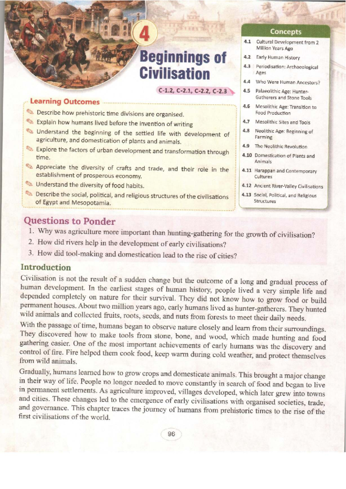 Chapter 4: The Beginning of Civilisation - Cultural Development and ...