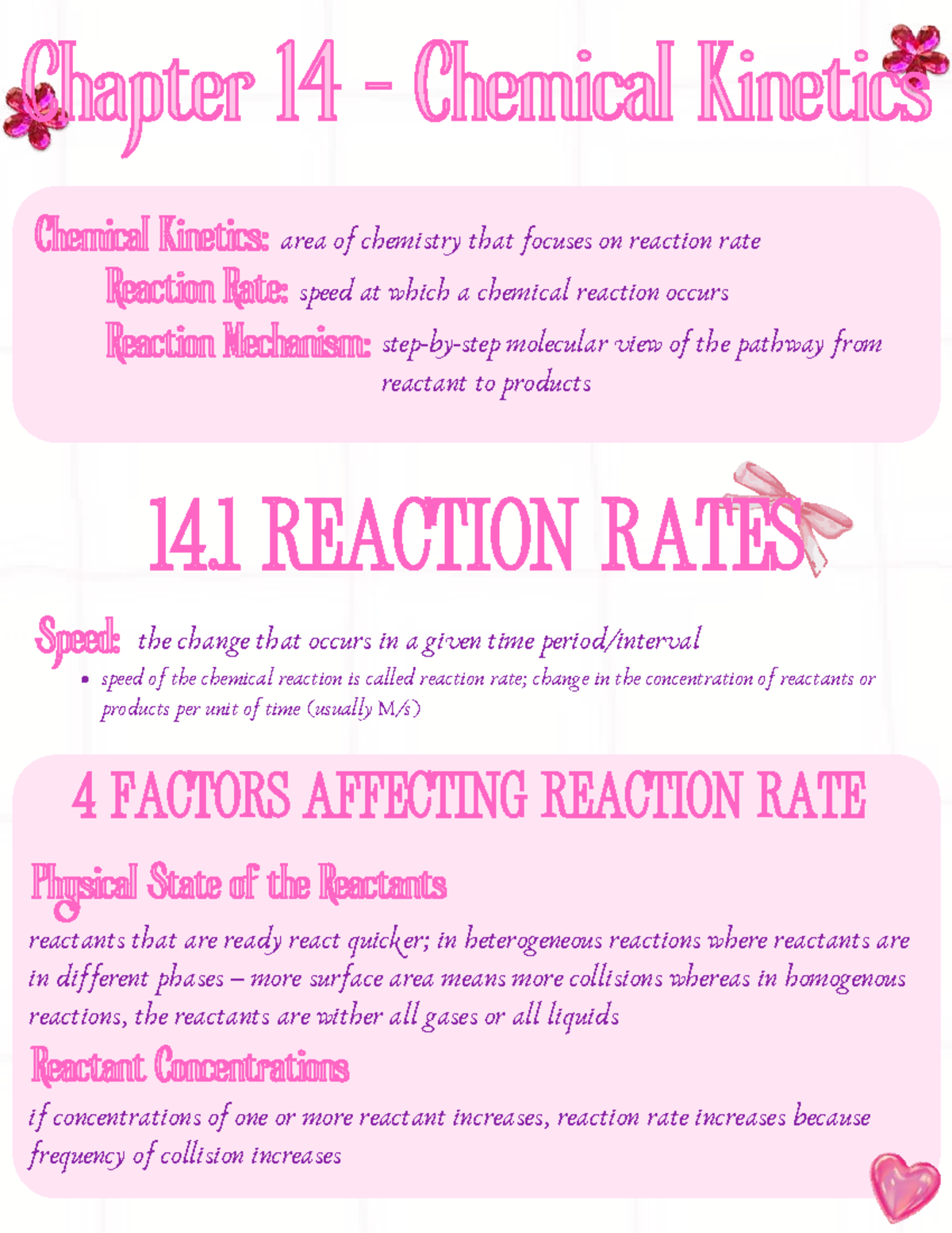 Chapter 14 - Chemical Kinetics: Understanding Reaction Rates and ...