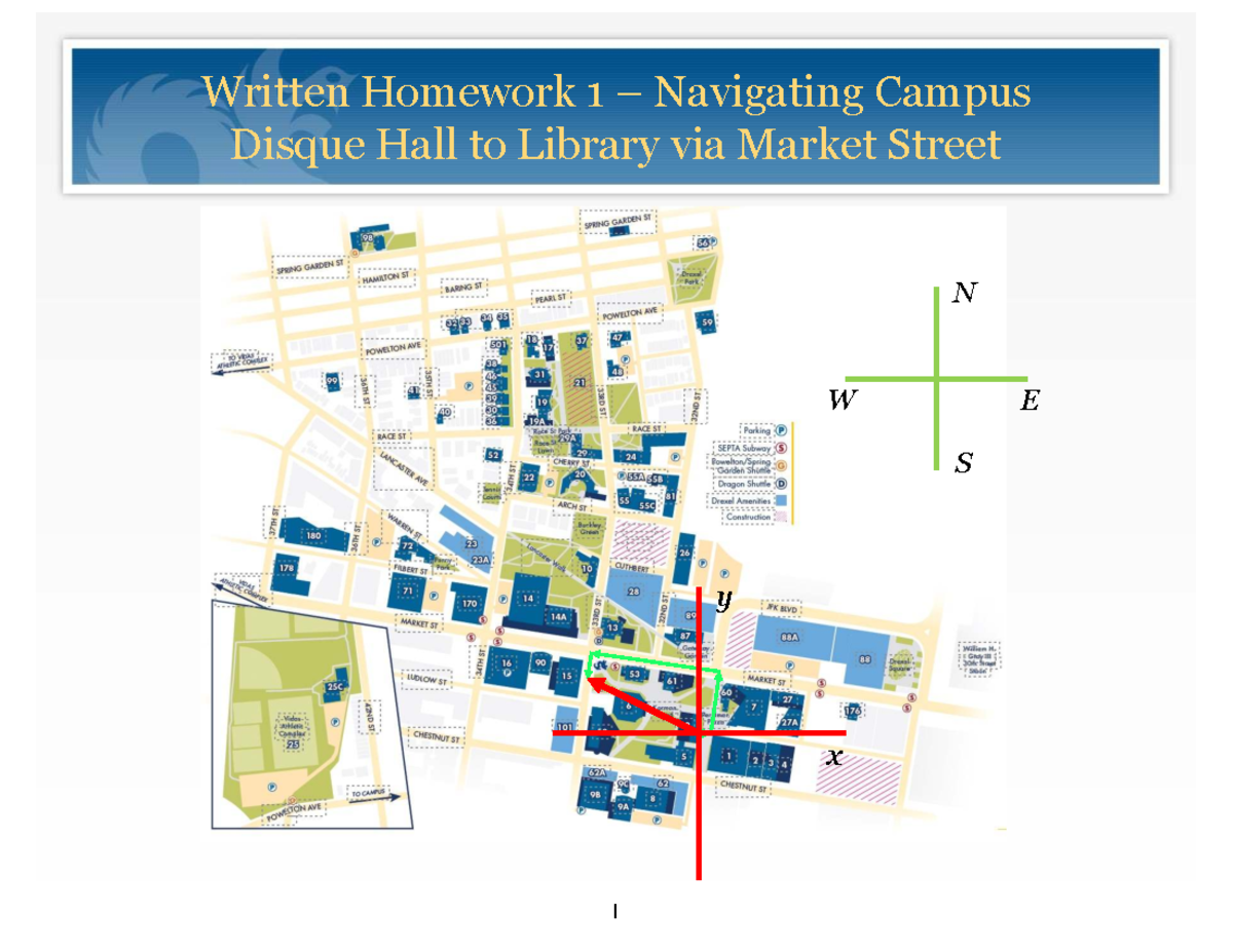 HW 1 W 25 26 - Navigating Campus: Disque Hall to Library - Studocu