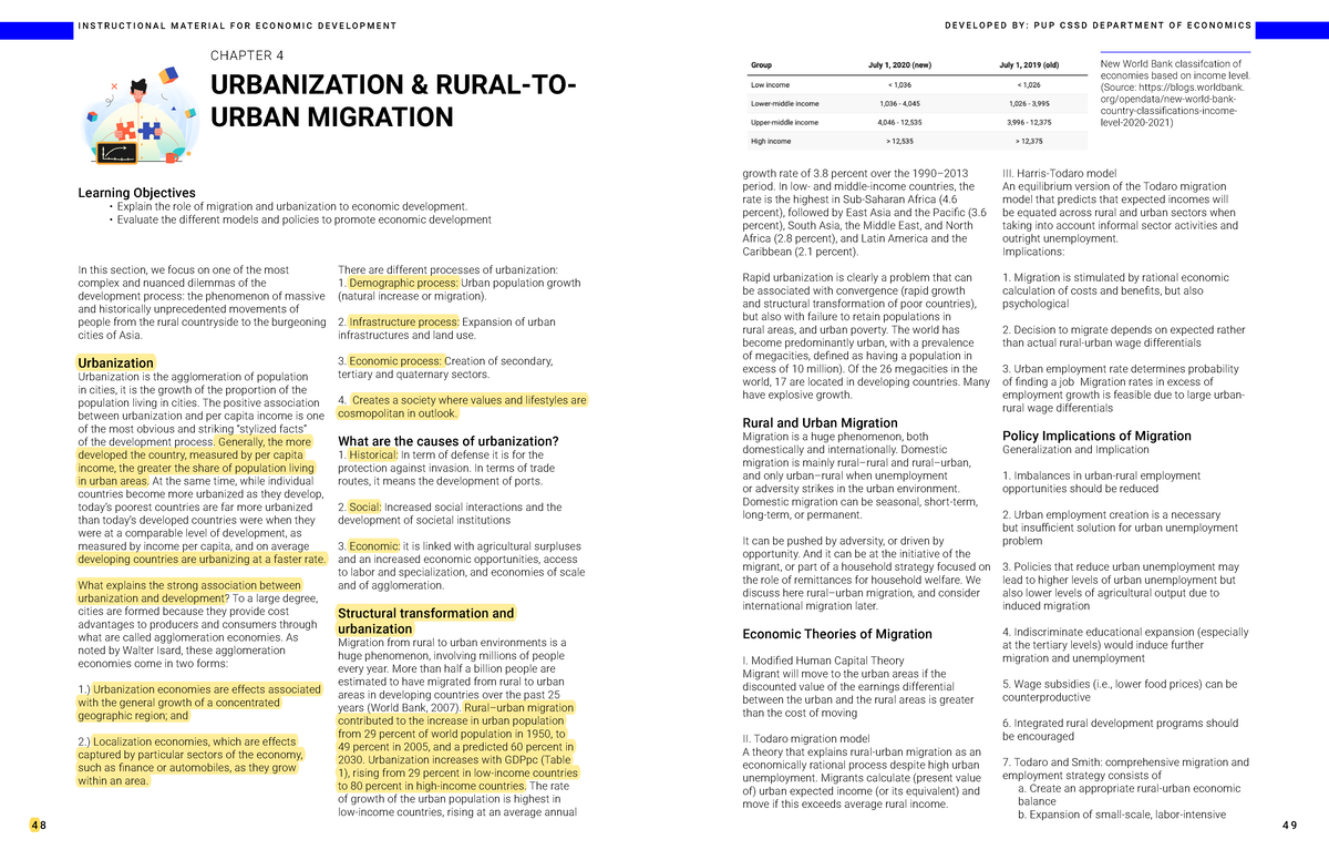 Economic Development & Urbanization: Rural-to-Urban Migration Insights ...