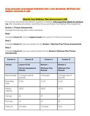 Fiber worksheet - Fiber Analysis Worksheet Student Name: Time Estimate ...