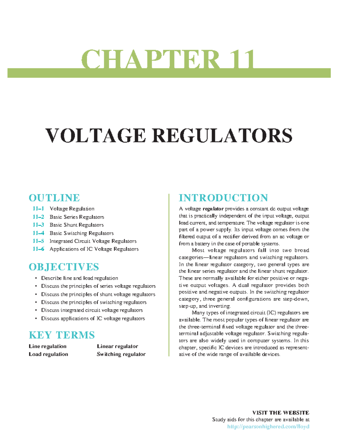 CHAPTER 11: VOLTAGE REGULATORS OVERVIEW AND PRINCIPLES - Studocu