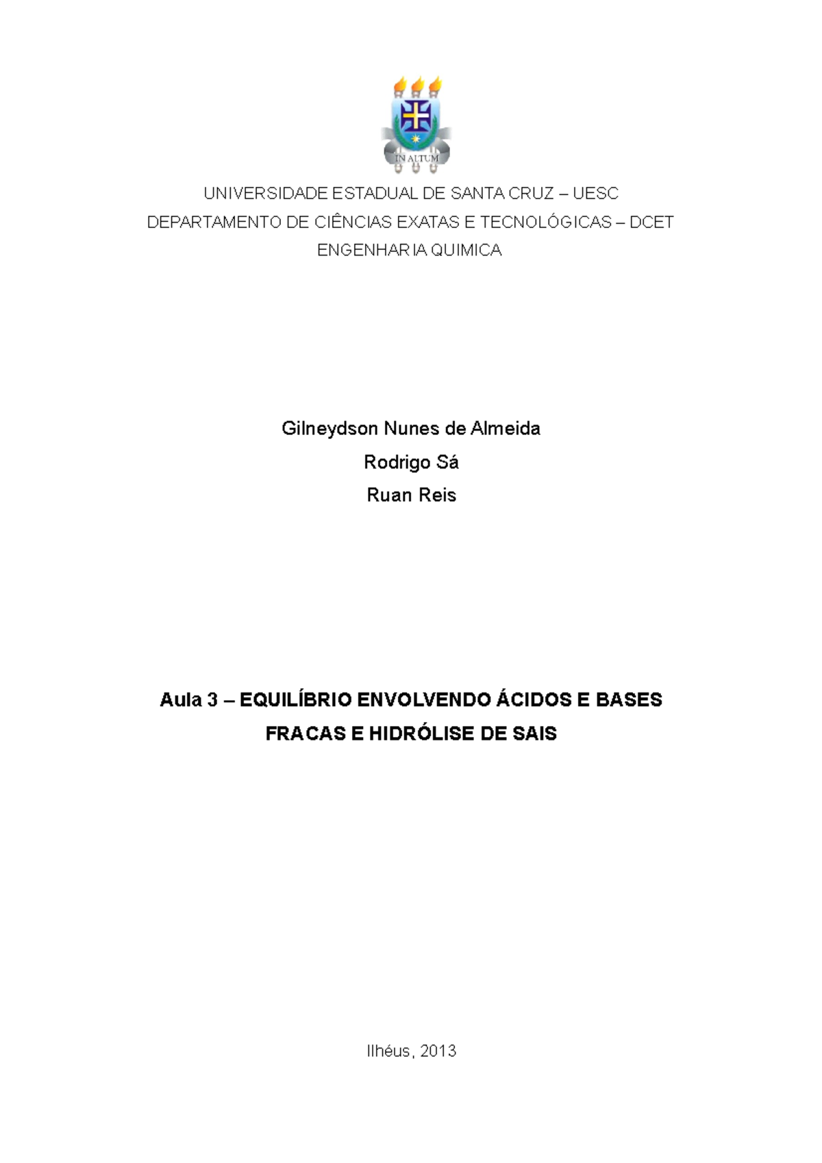 246300695 Relatório de Aula 3: Equilíbrio com Ácidos e Bases Fracas ...