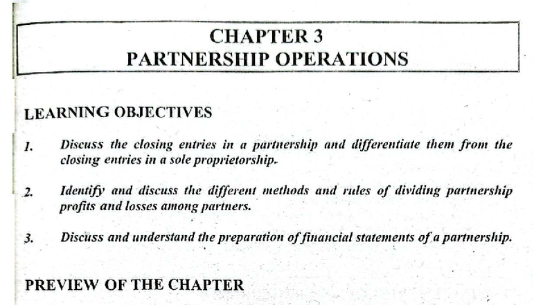 CHAPTER 3: PARTNERSHIP OPERATIONS - CLOSING ENTRIES & PROFIT ...