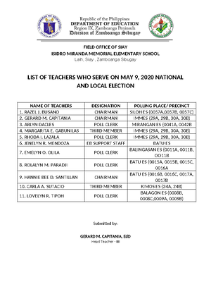 Barangay History - Gatabon, Jan - Jan Vincent P. Gatabon Minsupala B1-2 ...