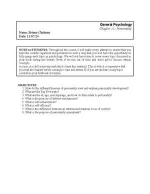 Ch. 7 psych Worksheet - hw for ch. 7 - General Psychology Chapter 7 ...