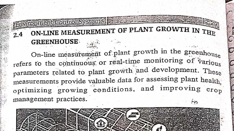 On-line measurements of plant growth in the greenhouse - management ...