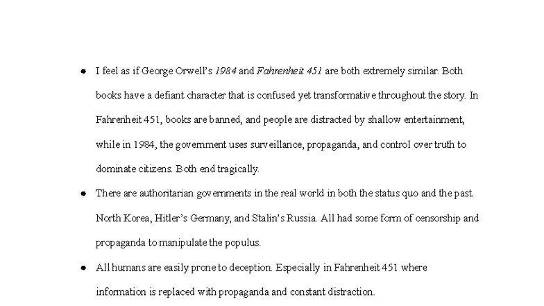 Fahrenheit 451 & 1984: Themes of Censorship & Control Notes-5 - Studocu