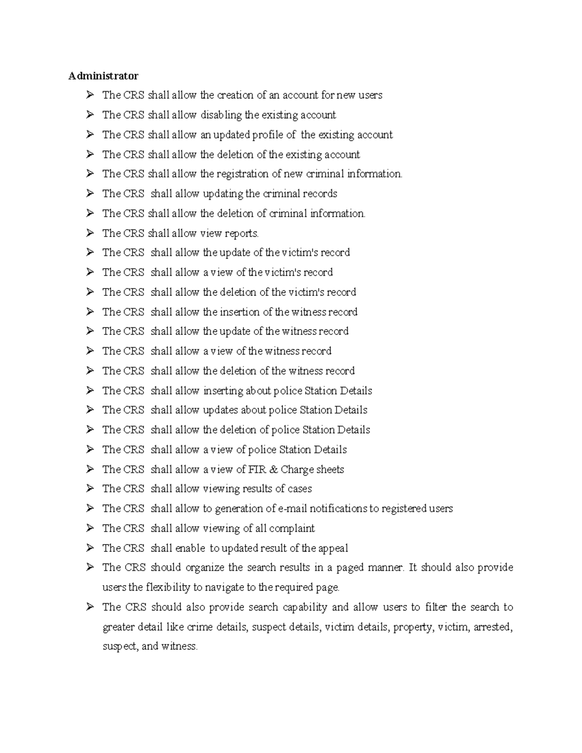 4 - CRS User Account Management and Functions Overview - Studocu
