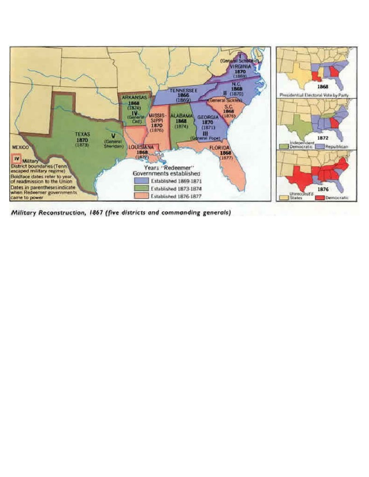 Military Reconstruction Act of 1867: Overview and Implications - Studocu