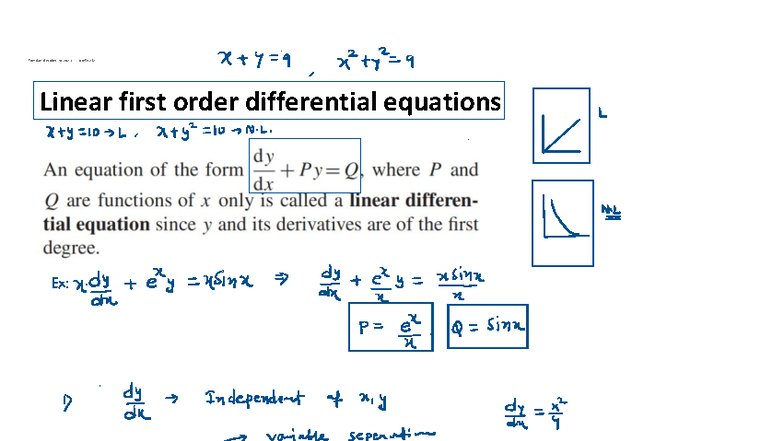 Differential Equation 1 - Engineering Mechanics - Linear first order ...
