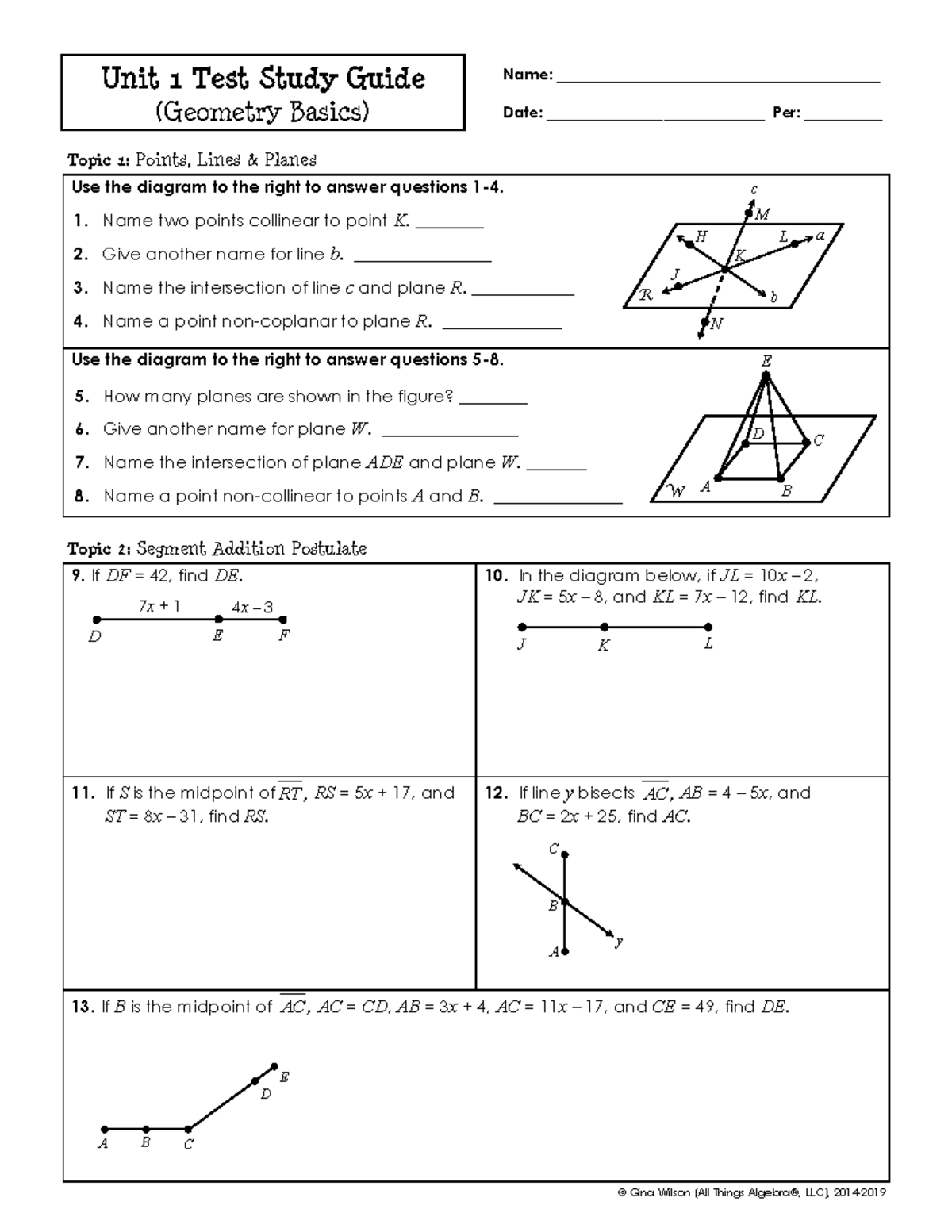 Ch 1 Study Guide GEO CPA - Geometry Basics Test Prep - Studocu