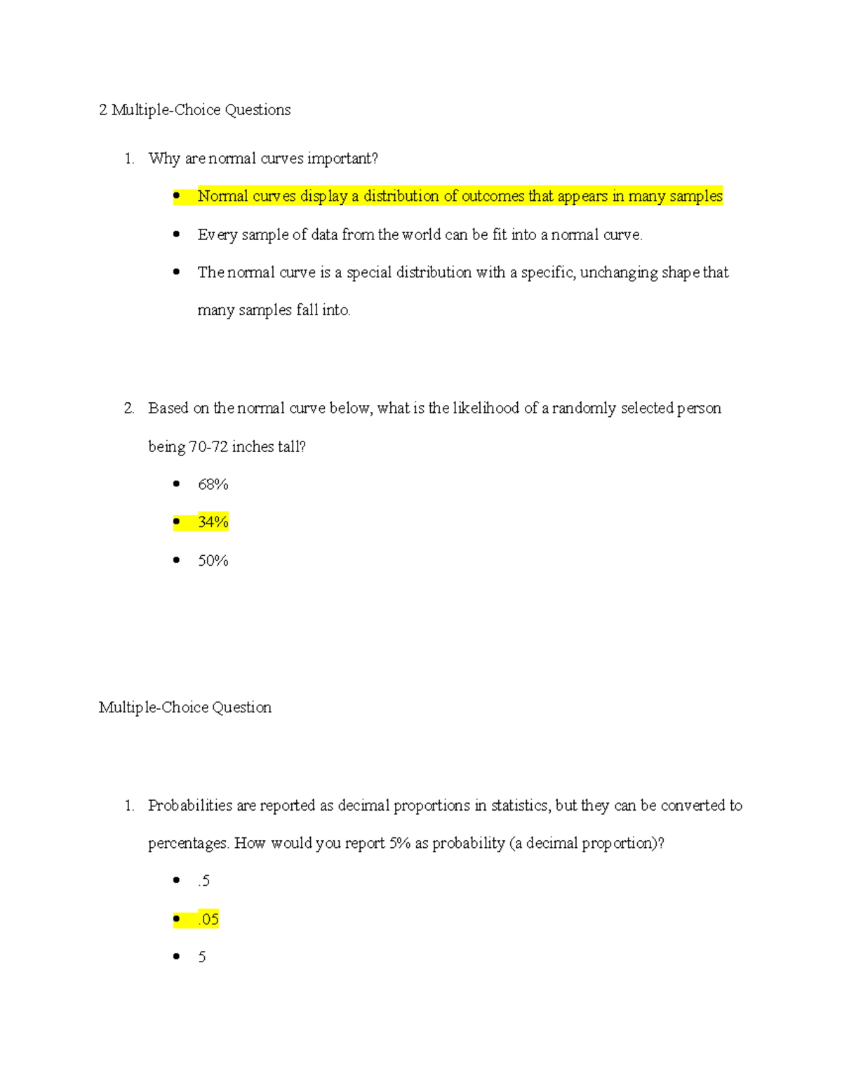 Sampling Distributions & Inferential Stats: MCQ Review for Soomo PSY ...