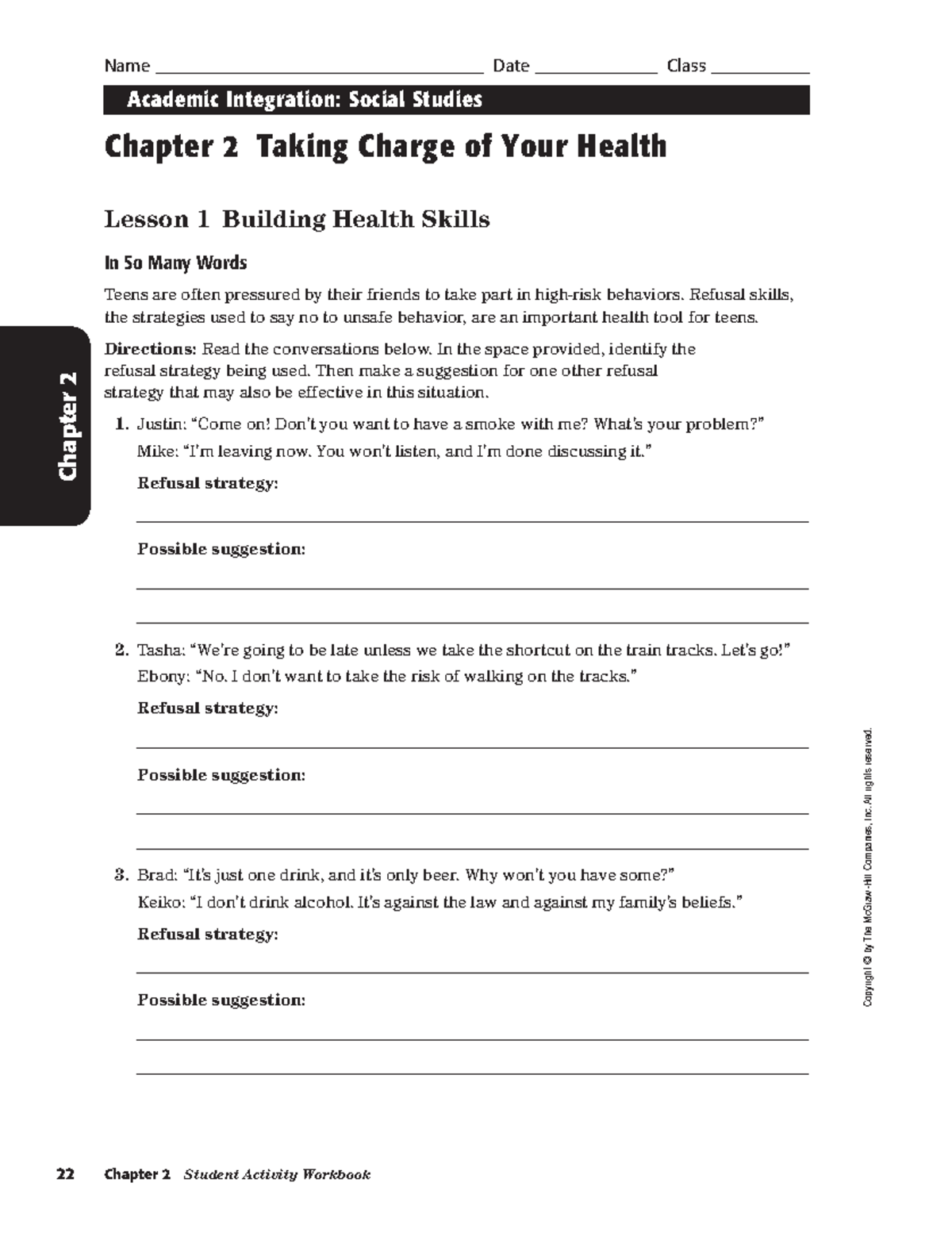 Kami Export - Waleed Khan - Lesson 1 Building Health Skills - 22 ...