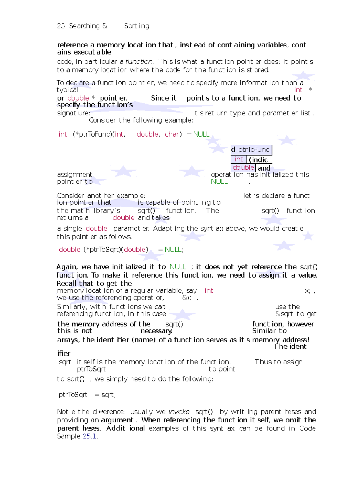 Cs115 intro to computer science(44) - Searching & Sort ing reference a memory locat ion t hat ...