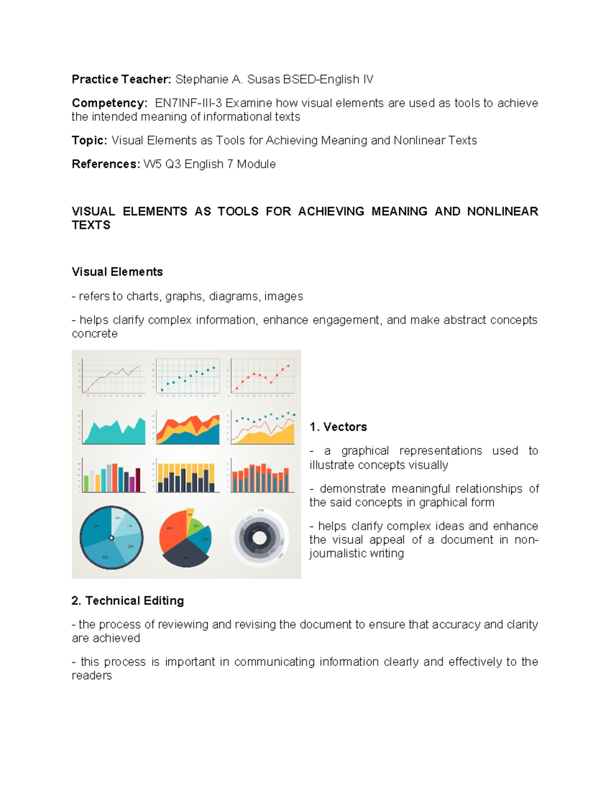 W5 Q3 English 7: Visual Elements as Tools for Meaning in Texts - Studocu